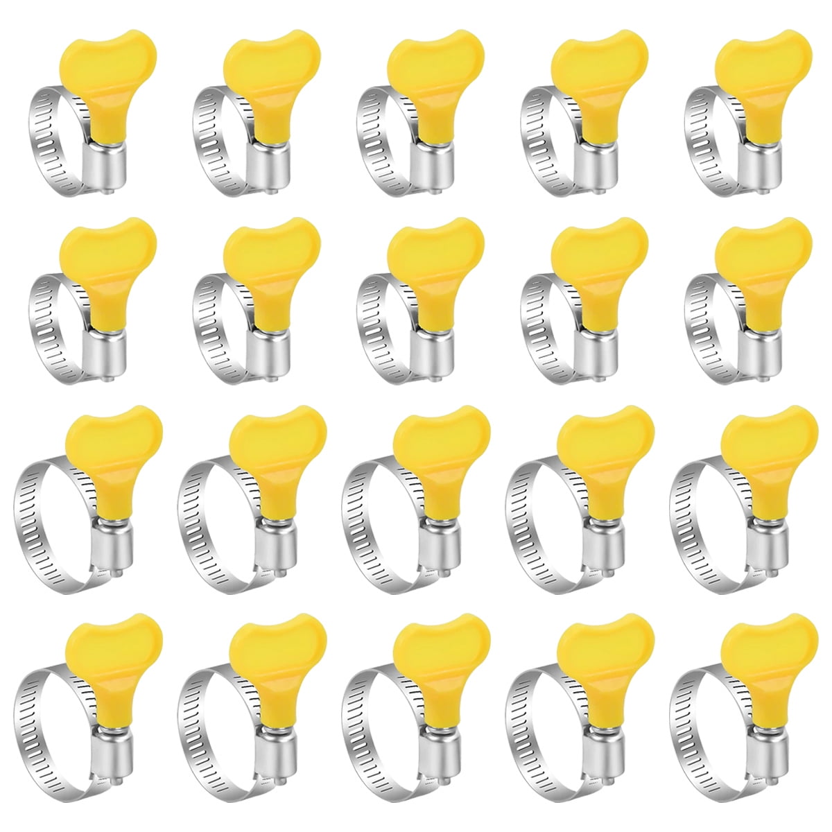 Thumb Screw Key Adjustable Stainless Steel Hose Clamps, Pipe Clamp ...