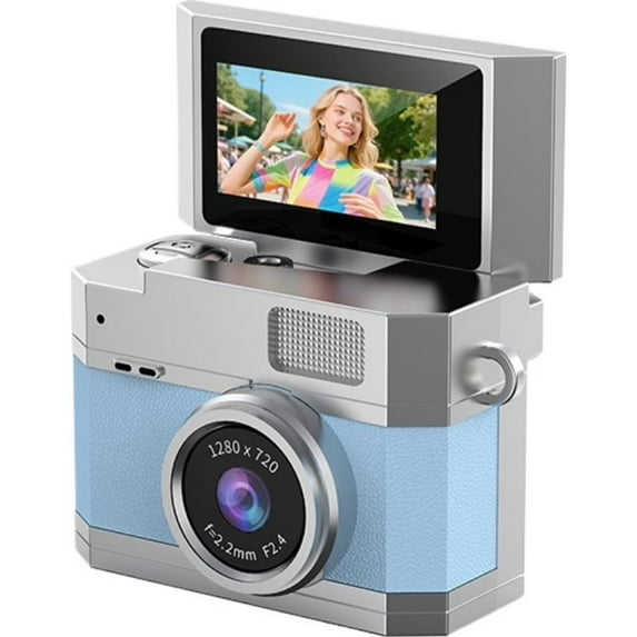 Thumb-Sized Flip Screen Mini Camera, Digital Retro CCD Keychain Camera ...