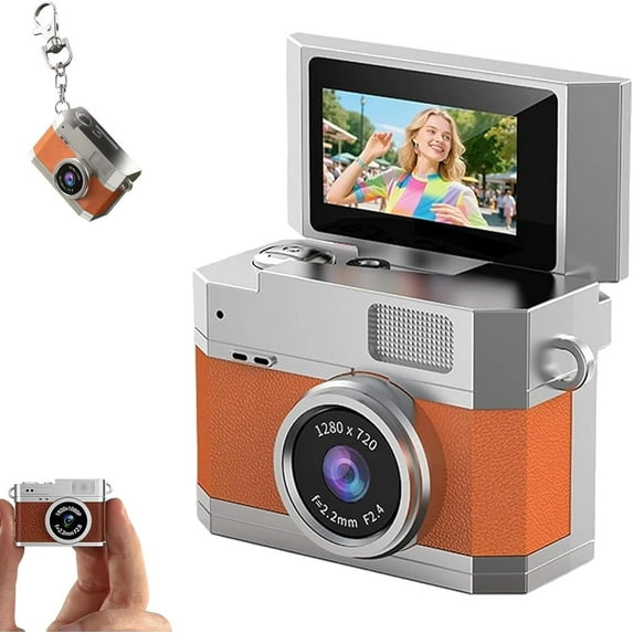 Thumb-Sized Flip Screen Mini Camera - Portable Digital Camera Featuring ...
