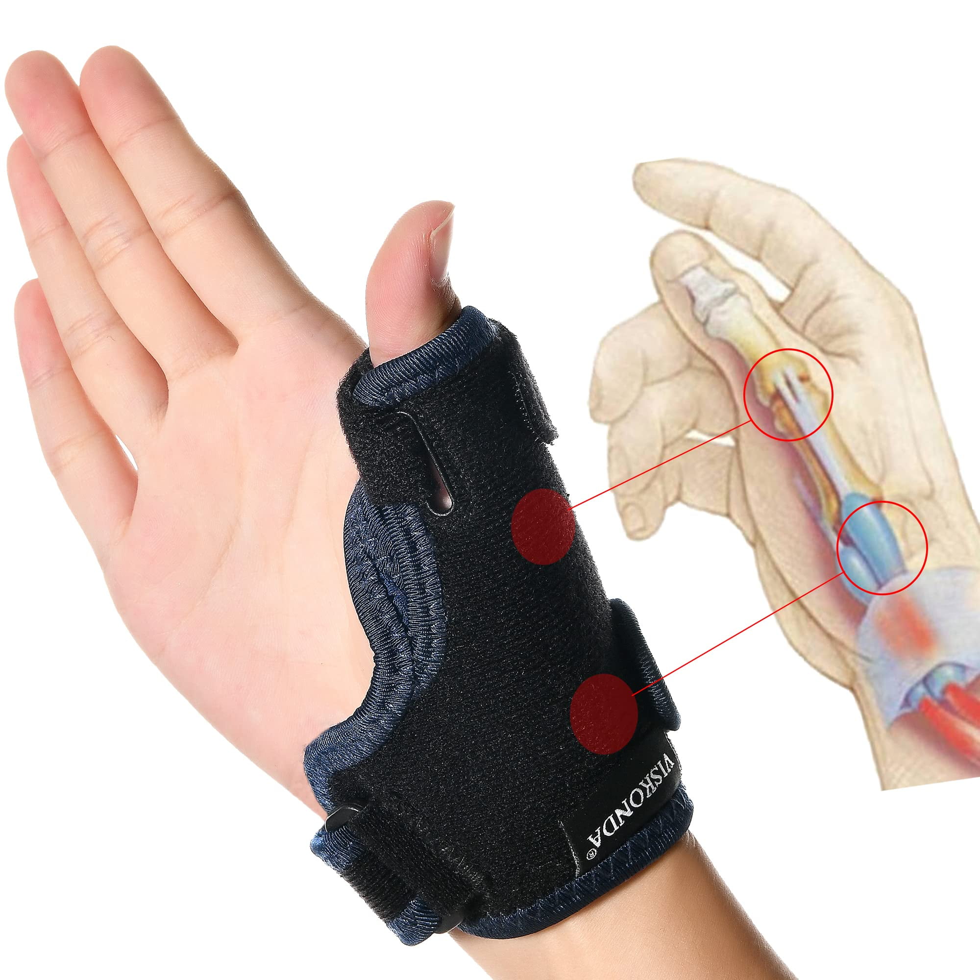 Thumb Spica splint,Thumb Support Brace for De Quervain Tenosynovitis Left&Right Hands,CMC Joint ...