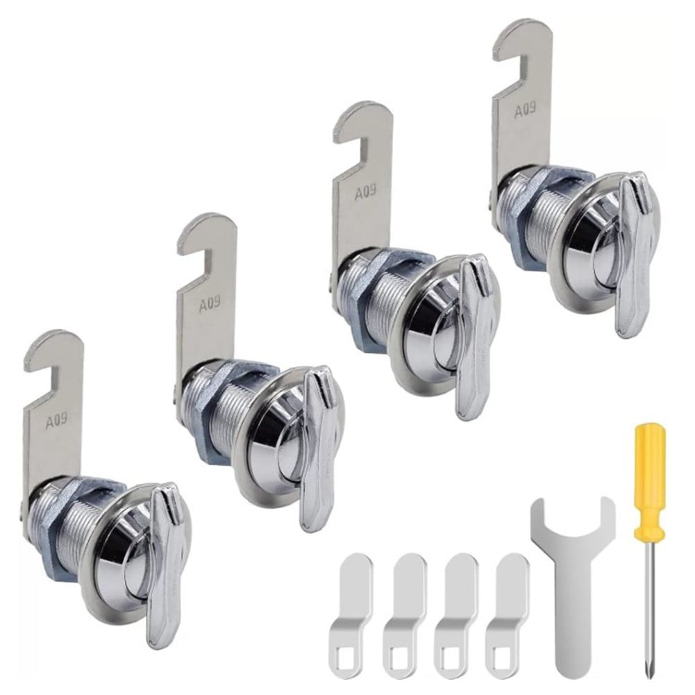 Thumb Turn Cam Latch Set for RV Doors 4 Pieces with Installation Tools ...