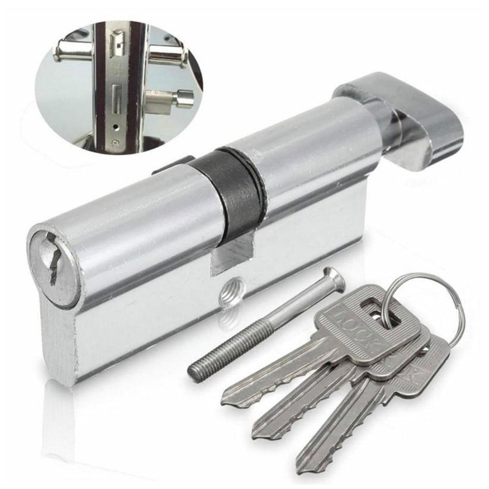 Thumb Turn Cylinder Euro Barrel Door Lock UPVC Anti Pick 35/35 + 3 Keys ...