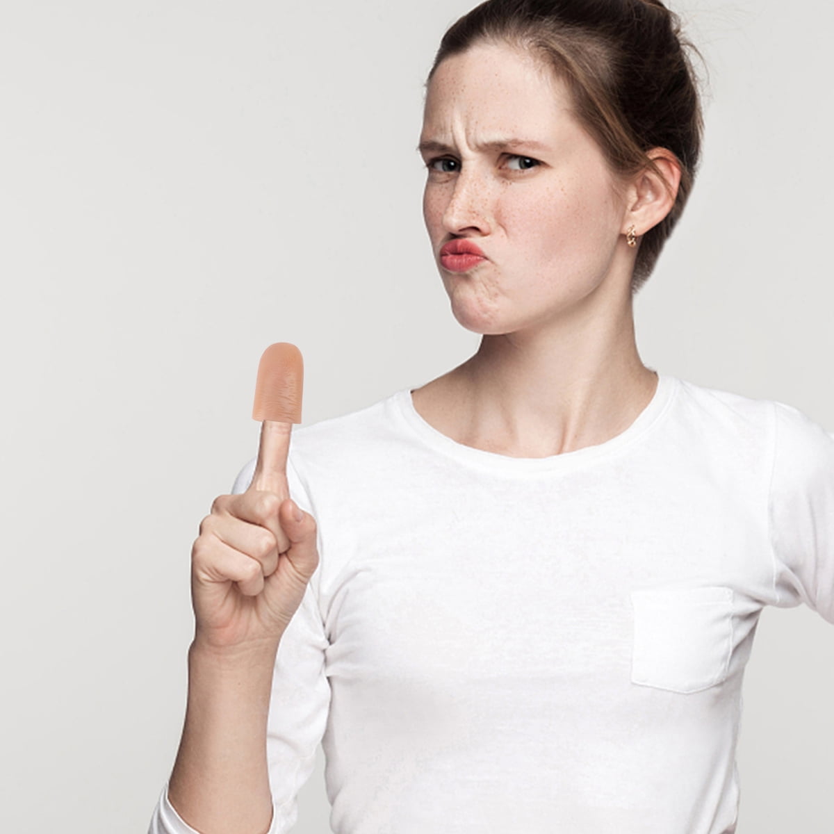 1 Set Trick Fingers Fake Thumb Tips Stage Prop Prank Toy with Cloth ...