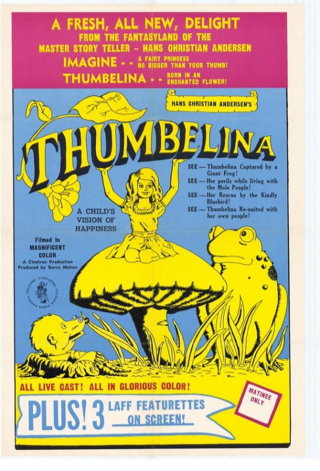 Thumbelina Movie Poster Print (27 x 40) - Walmart.com