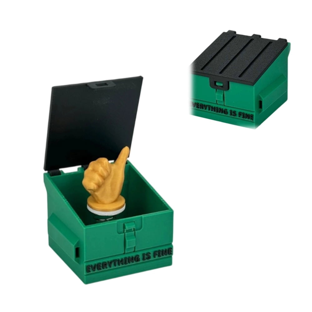 Thumbs Up in a Box Interactive Decor - Creative Emotional Trash Can ...
