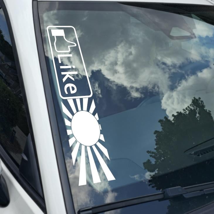 Thumbs Like Rising sun Vinyl Decal Sticker Bumper Window UV & Water ...
