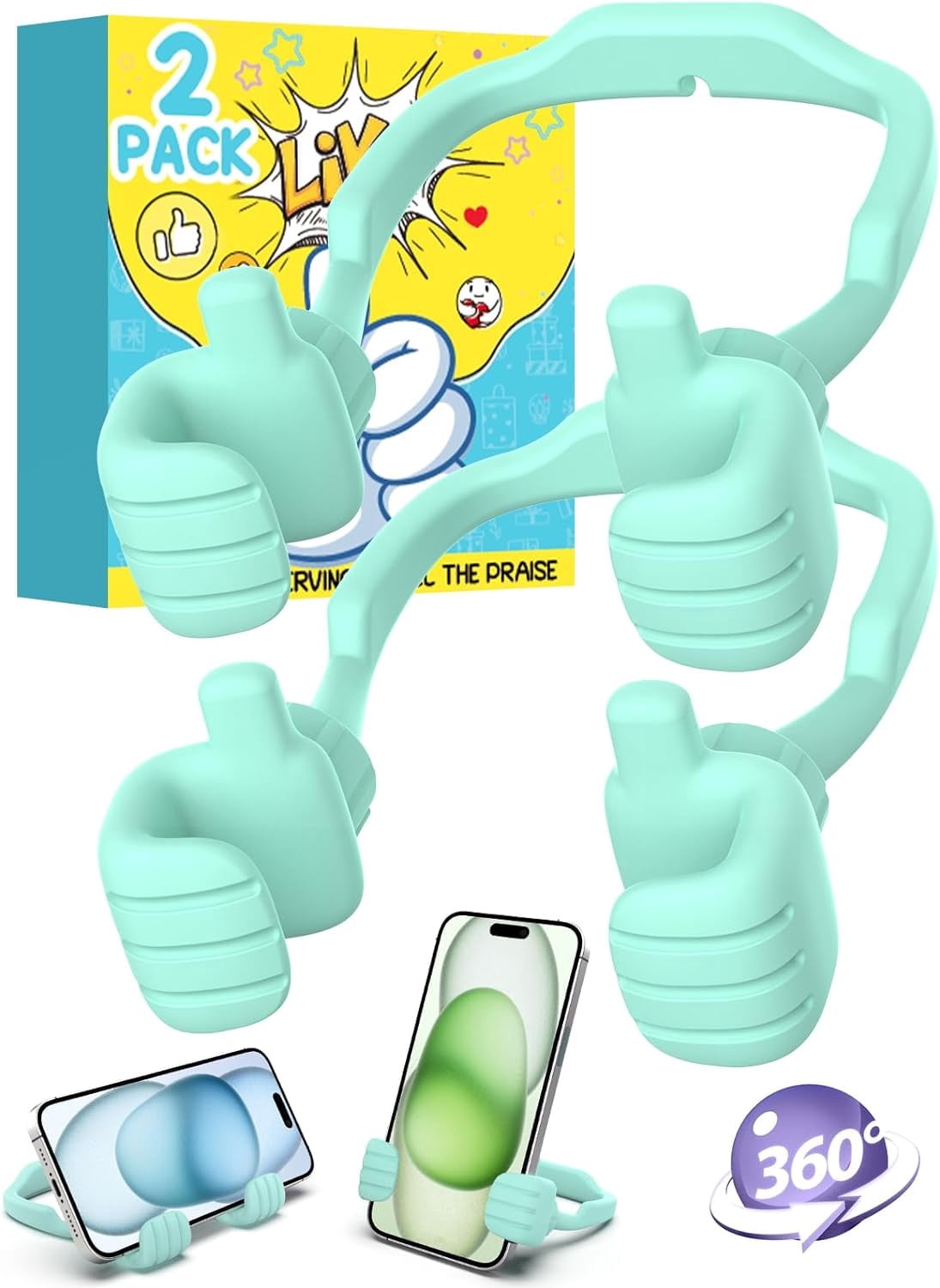 Thumbs Up Cell Phone Stand Holder Cradle for Desk Desktop Lazy Phone ...