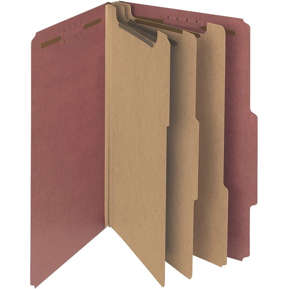 Thunder 100% Recycled Pressboard Classification File Folder, 3 Dividers ...