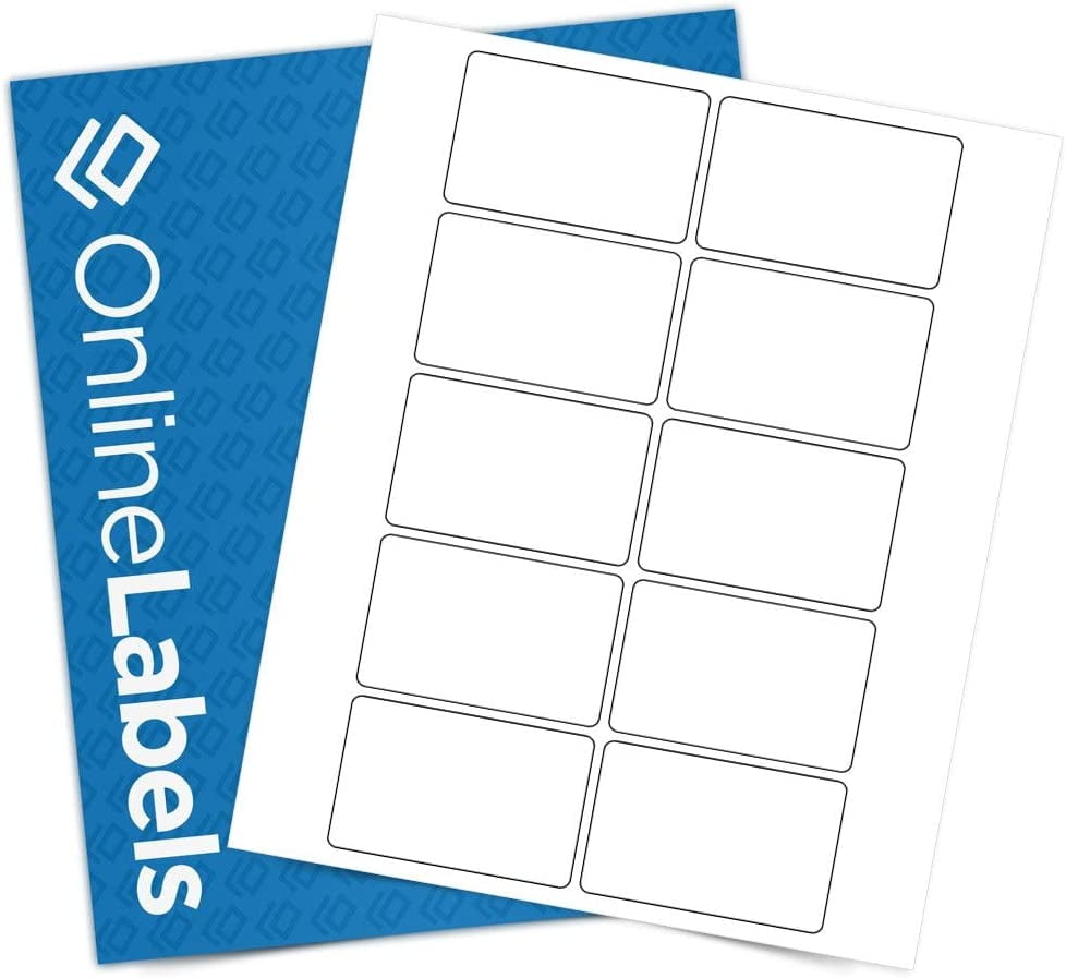 Thunder 3 x 2 Rectangle Labels - Permanent, White Matte - Wax Melt ...