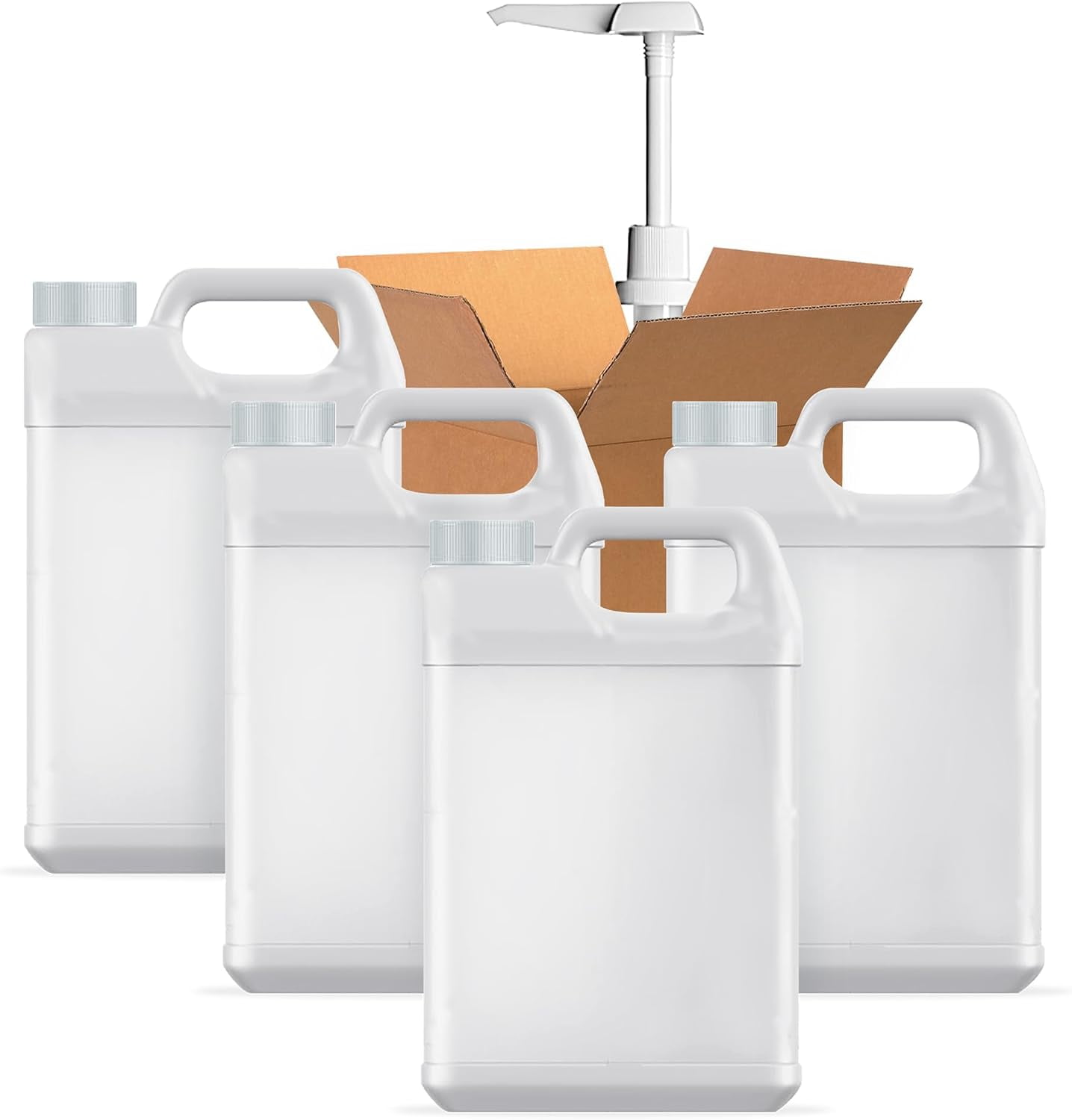 Thunder-Gallon Plastic F-STYLE Jug (4-Pack) Reusable w/ Shipping Box ...