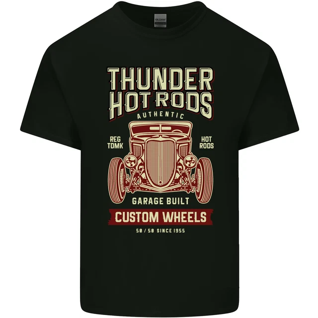 Thunder Hotrods Hot Rod Dragster Car Mens Womens S-5XL T-Shirt ...