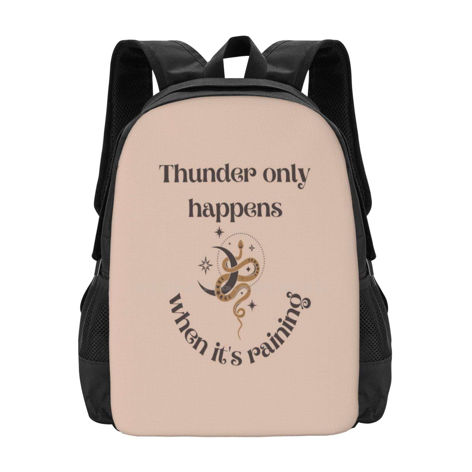 Thunder Only Happens When It's Raining Bags For Teenage Laptop Travel ...