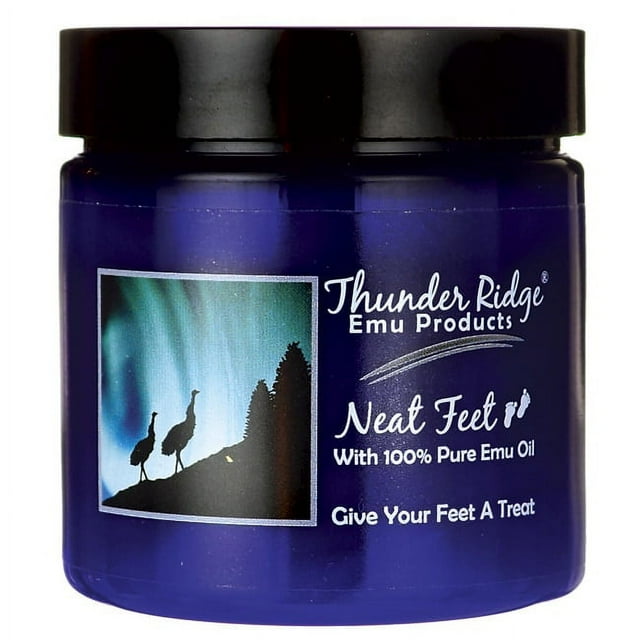 Thunder Ridge Emu Products Neat Feet with 100% Pure Emu Oil 4 oz Cream ...