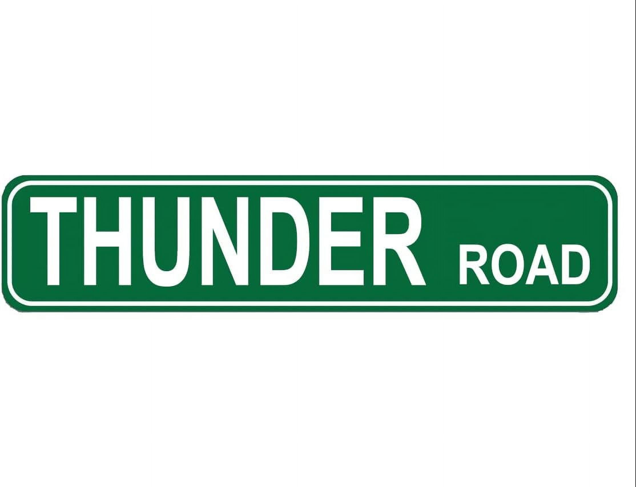 Thunder Road Street Sign, Quality Metal Sign, Thunder Road Sign Novelty ...
