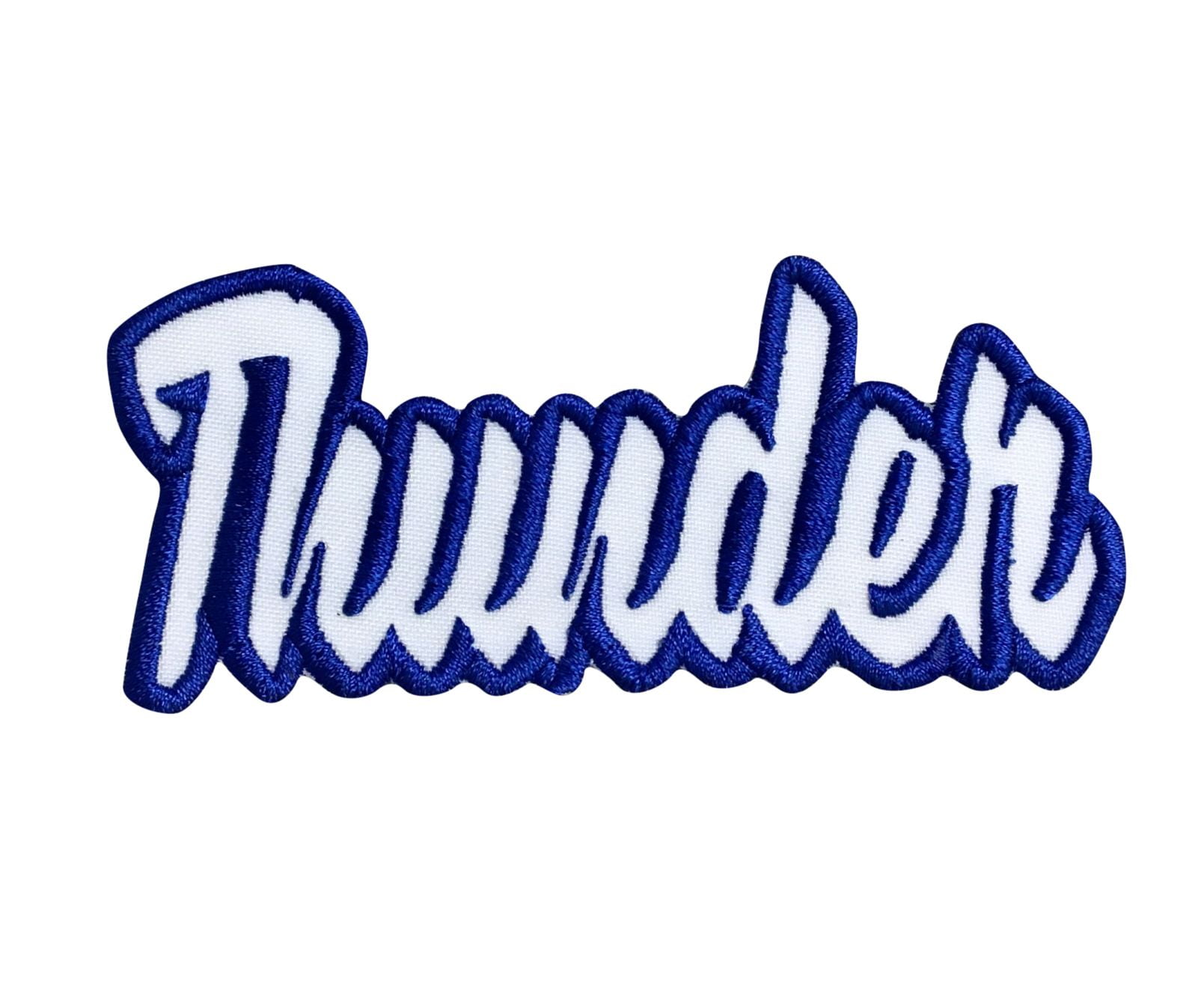 Thunder - Royal Blue/White - Team Mascot - Words/Names - Iron on ...