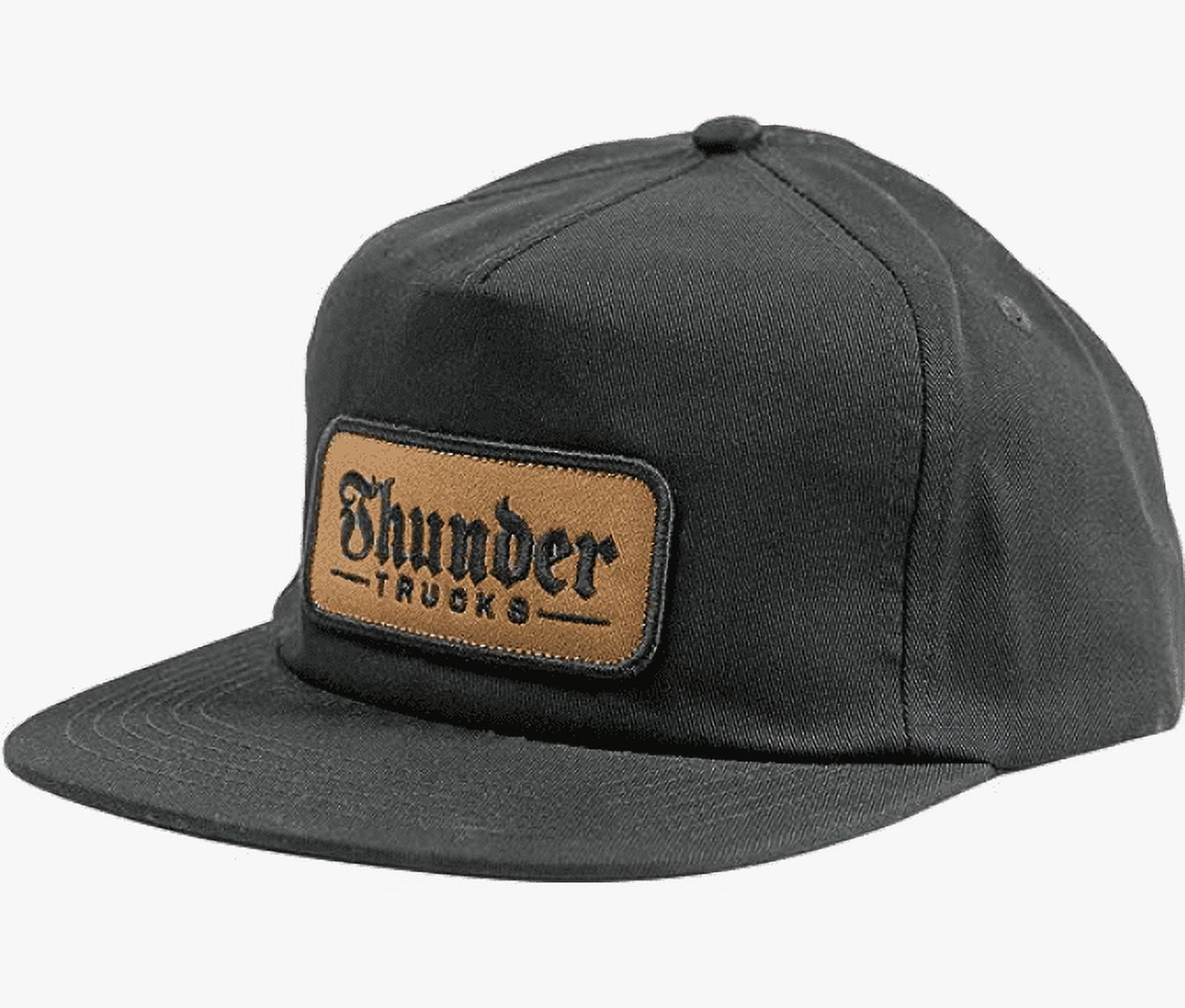Thunder Script Patch Hat Black Brown Snapback - Walmart.com