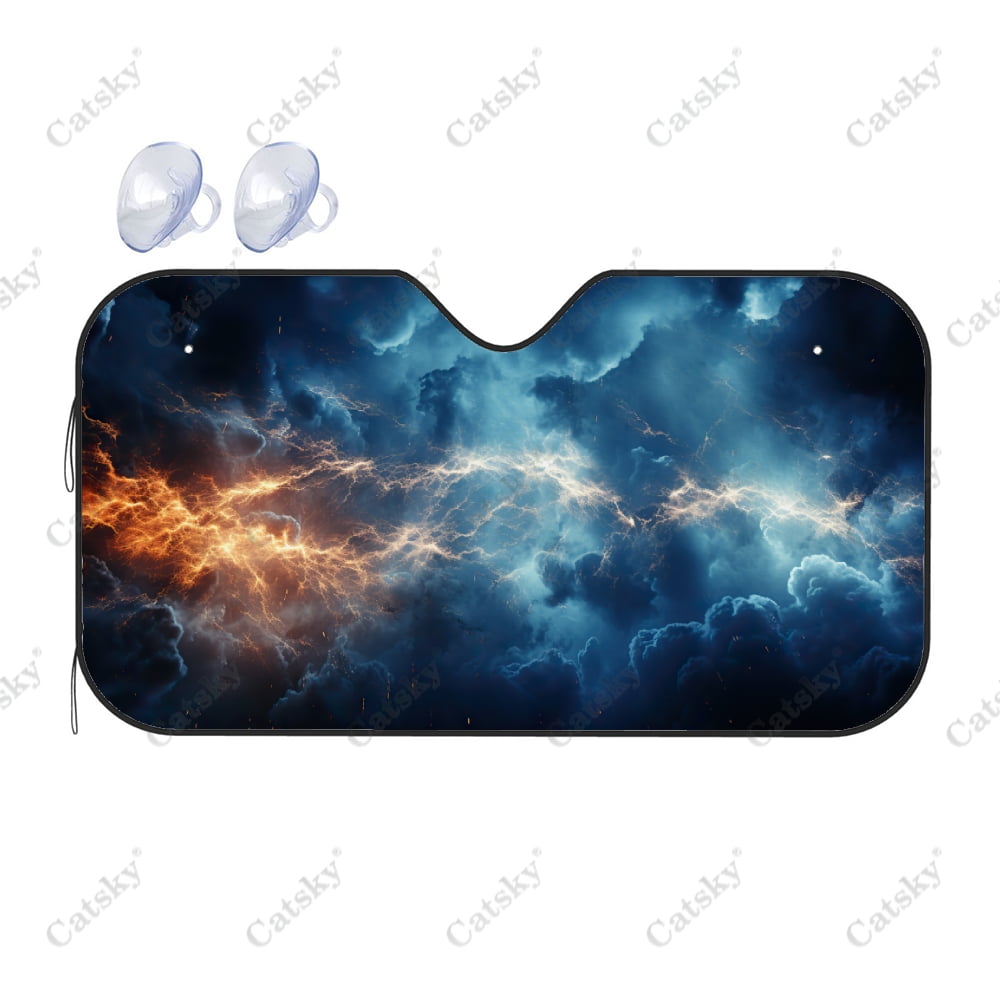 Thunder Storm With Clouds Car Windshield SunshadeFront Auto Cars Sun ...