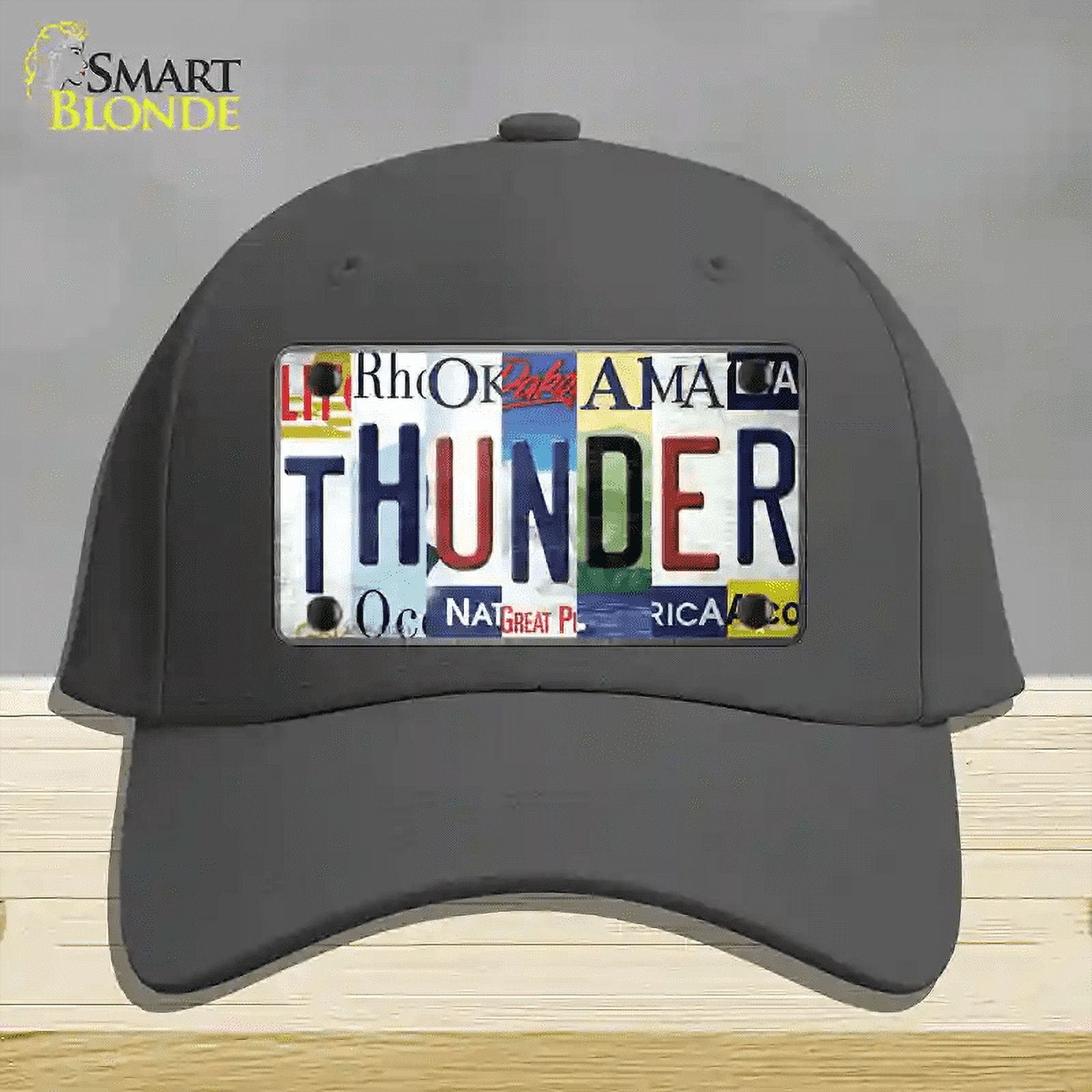 Thunder Strip Art Novelty License Plate Hat Tag Cotton Charcoal ...