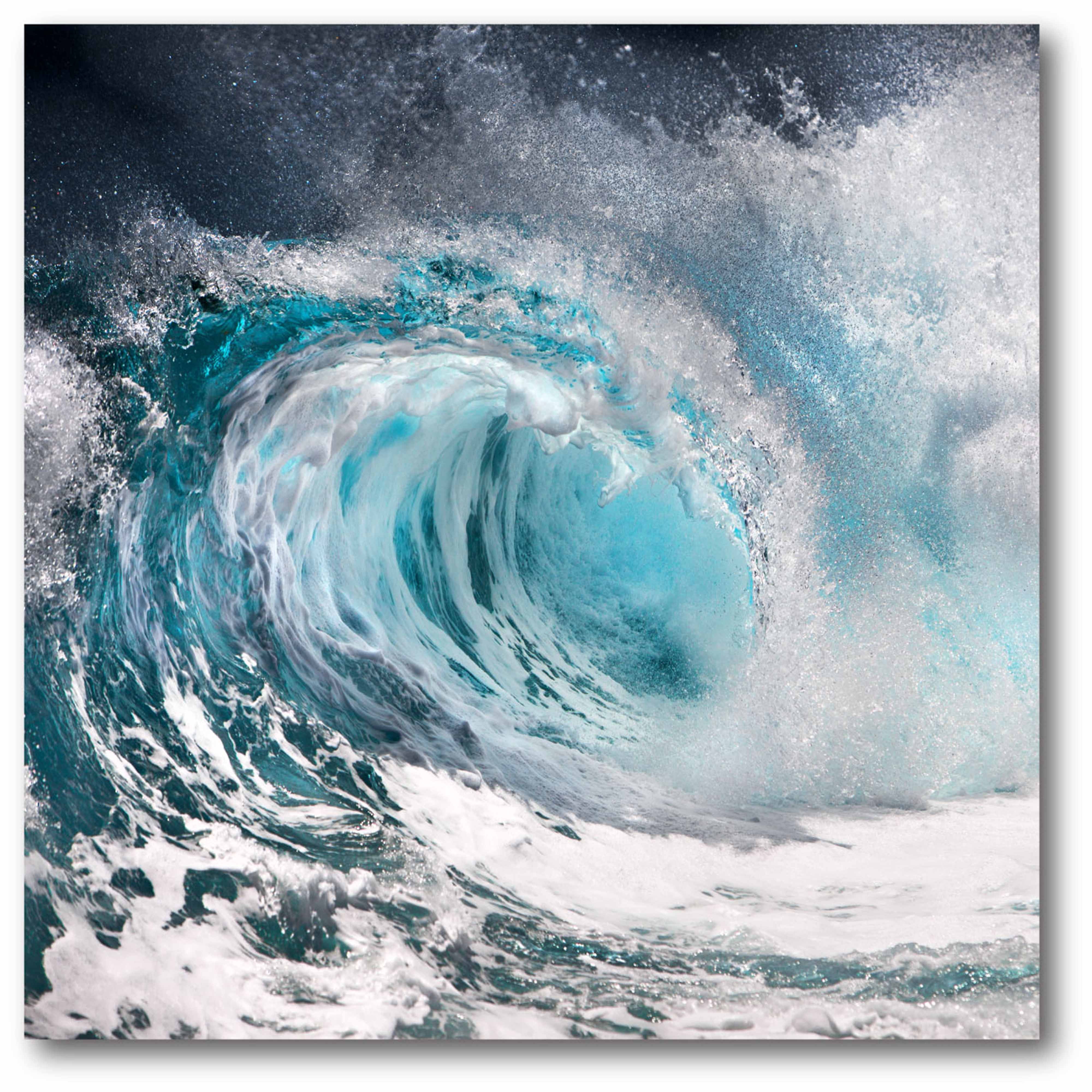 Thunder Wave Gallery-Wrapped Canvas Wall Art, 30x30 - Walmart.com
