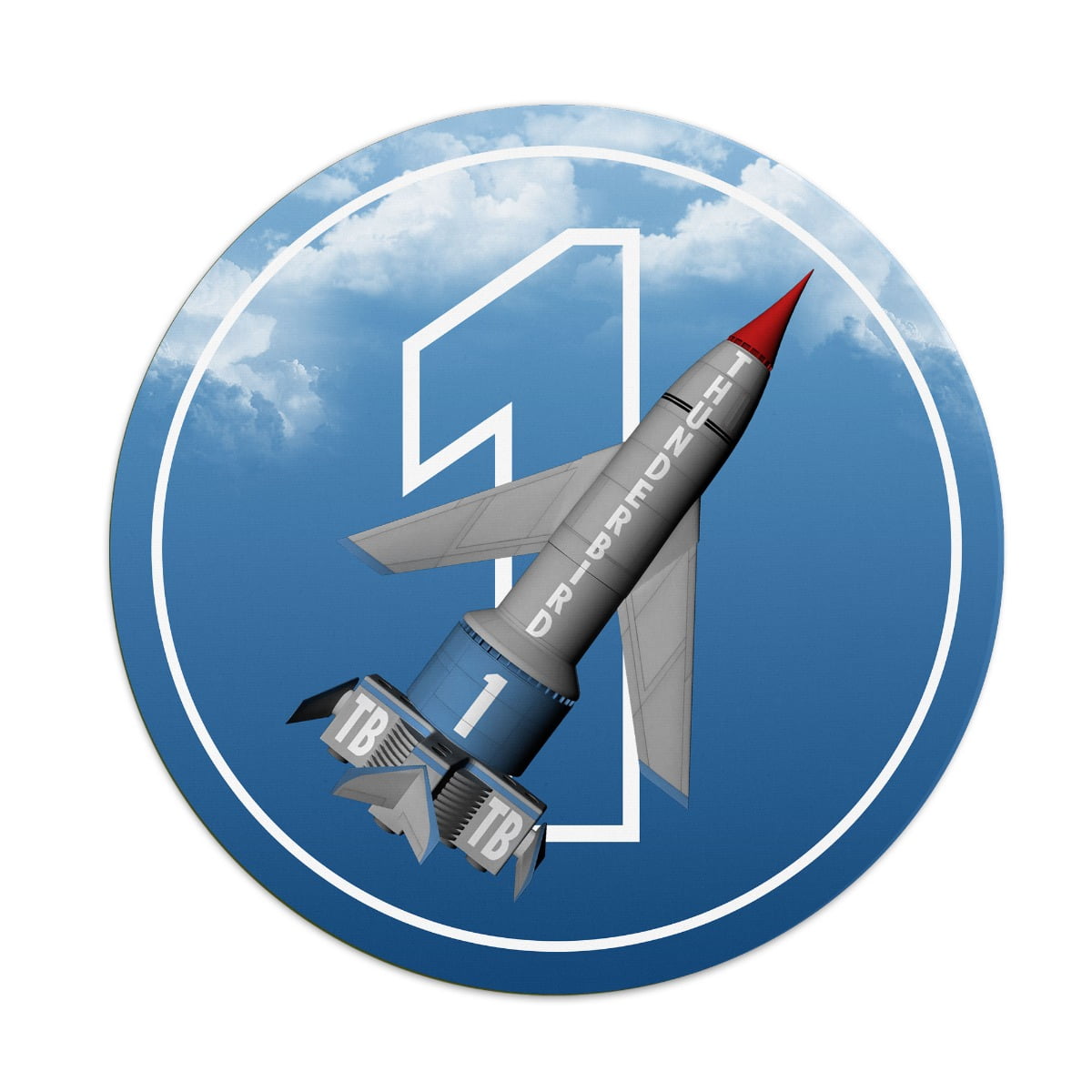 Thunderbird 1 Round Mouse Pad 1/4 Inch Thick - Walmart.com