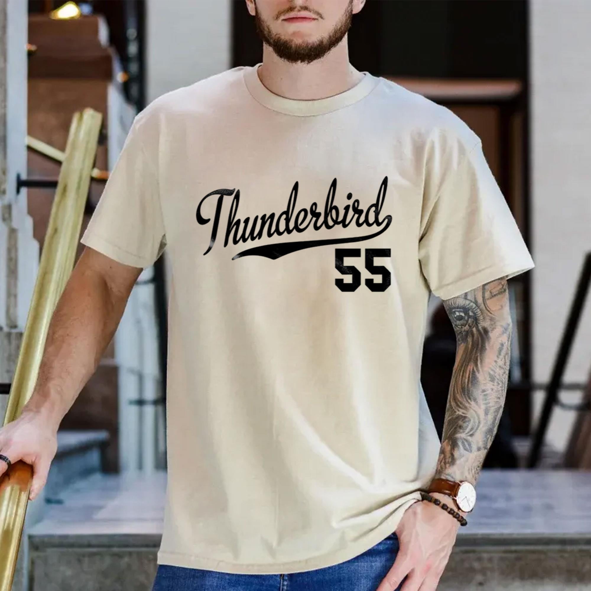 Thunderbird 55 Script Tail Shirt 1955 T-Bird Classic Car Unisex ...