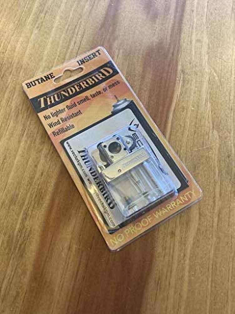 Thunderbird Butane 45 Degree Soft Flame Flip Top Pipe Lighter Insert ...