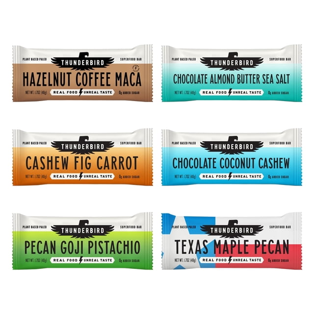 Thunderbird Real Food Bars IRF13 - Gluten Free, Paleo, Vegan Snack Food ...