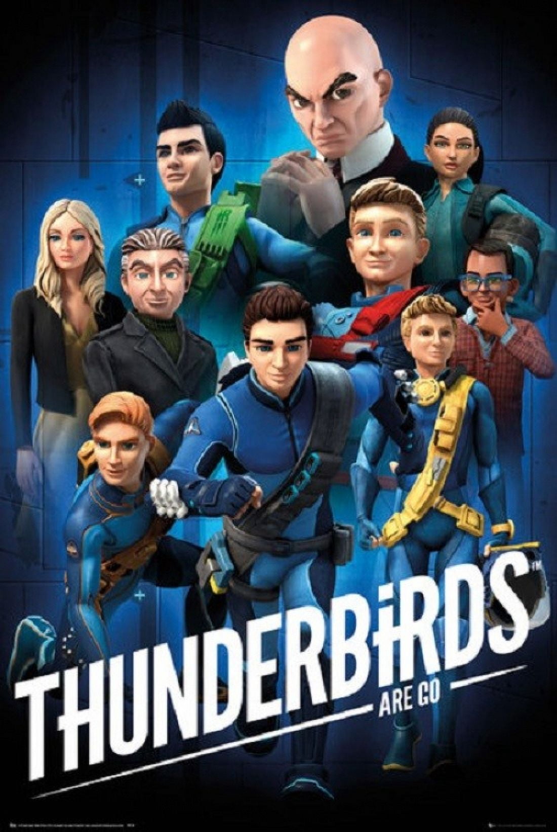 Thunderbirds Are Go Laminated Poster (24 x 36) - Walmart.com