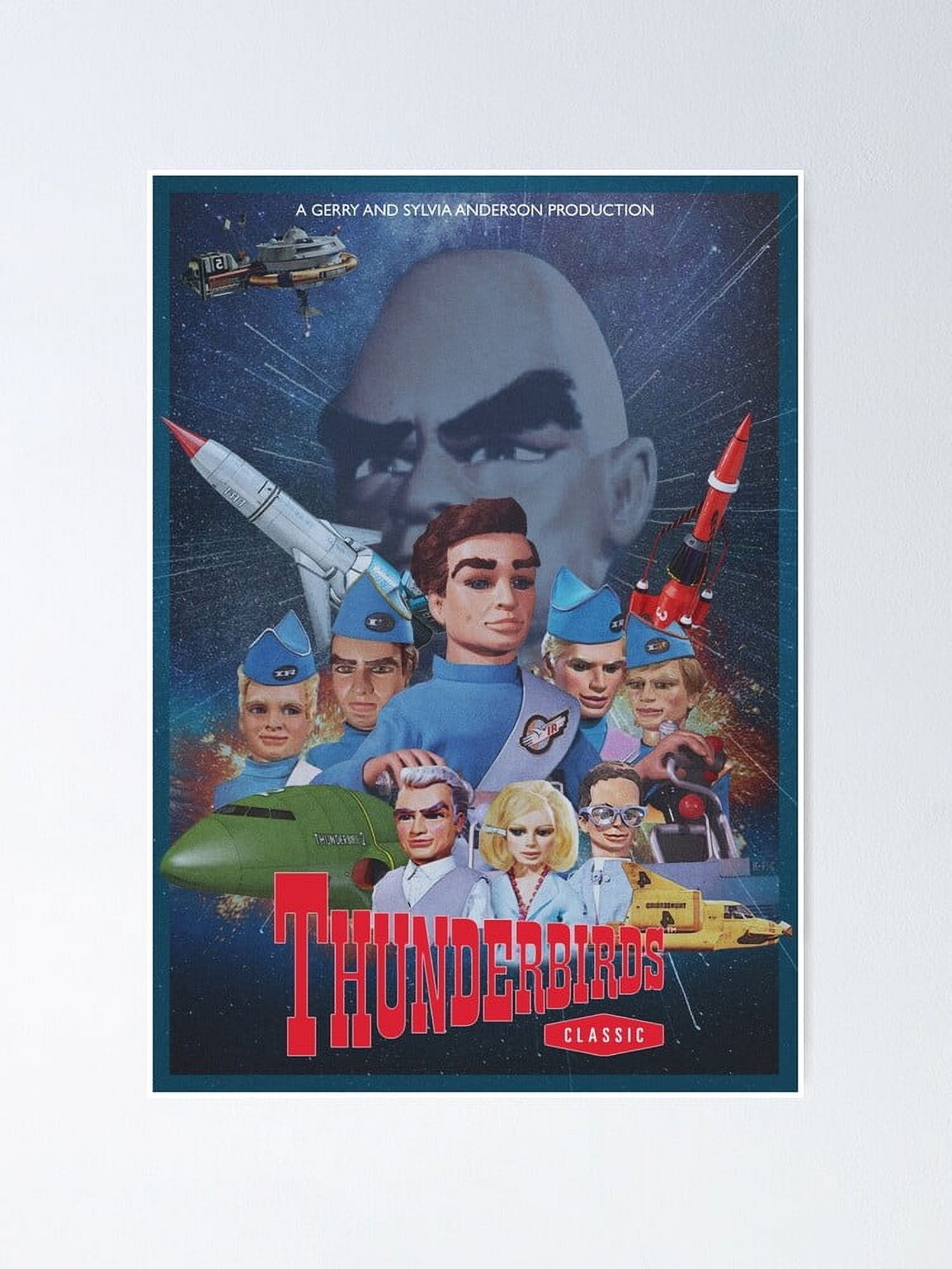 Thunderbirds Classic Vintage Retro Poster Fashion Art Decor Frame ...