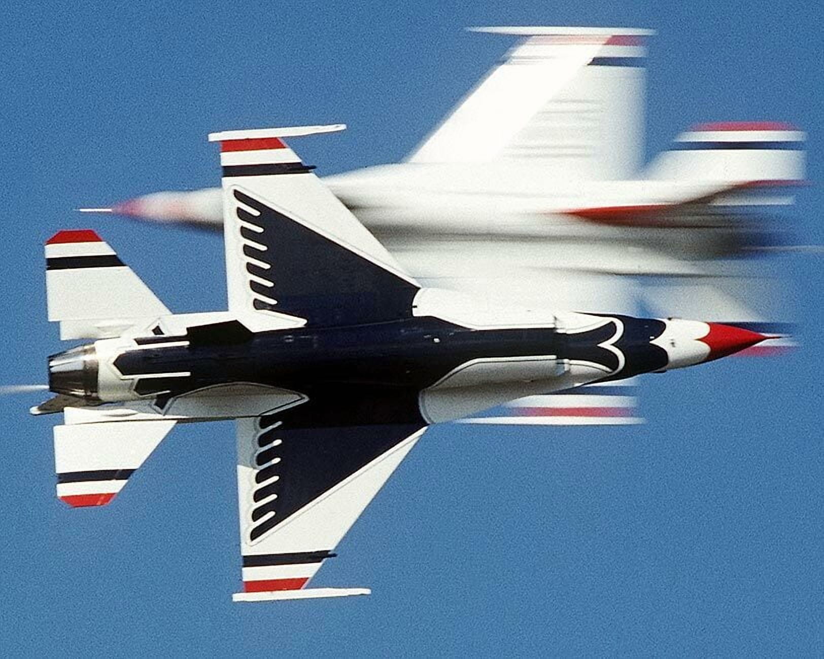 Thunderbirds F-16 Opposing Knife Edge Pass Style - A - 24x36 Inch ...