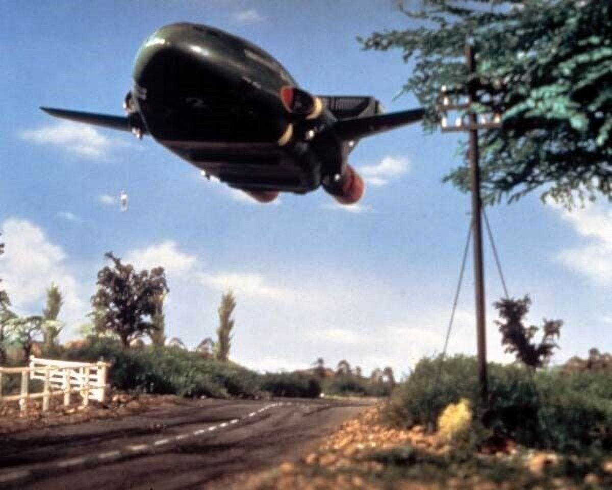 Thunderbirds TV series Thunderbird 2 in flight over country road 11x17 ...