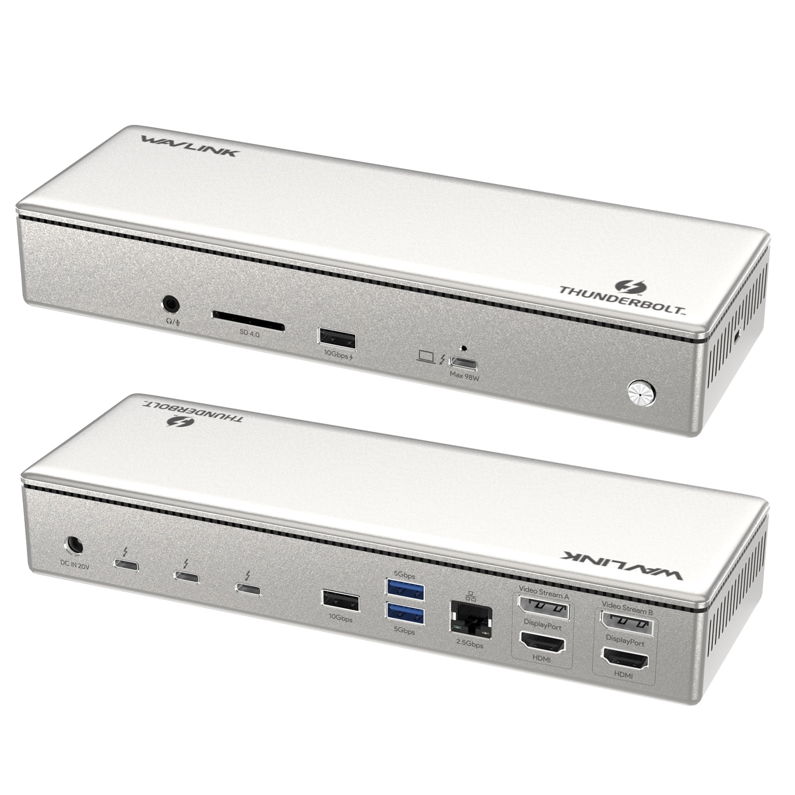 Thunderbolt 4 Dock, Laptop Dock Station with 98W Charge, 8K HDMI ...