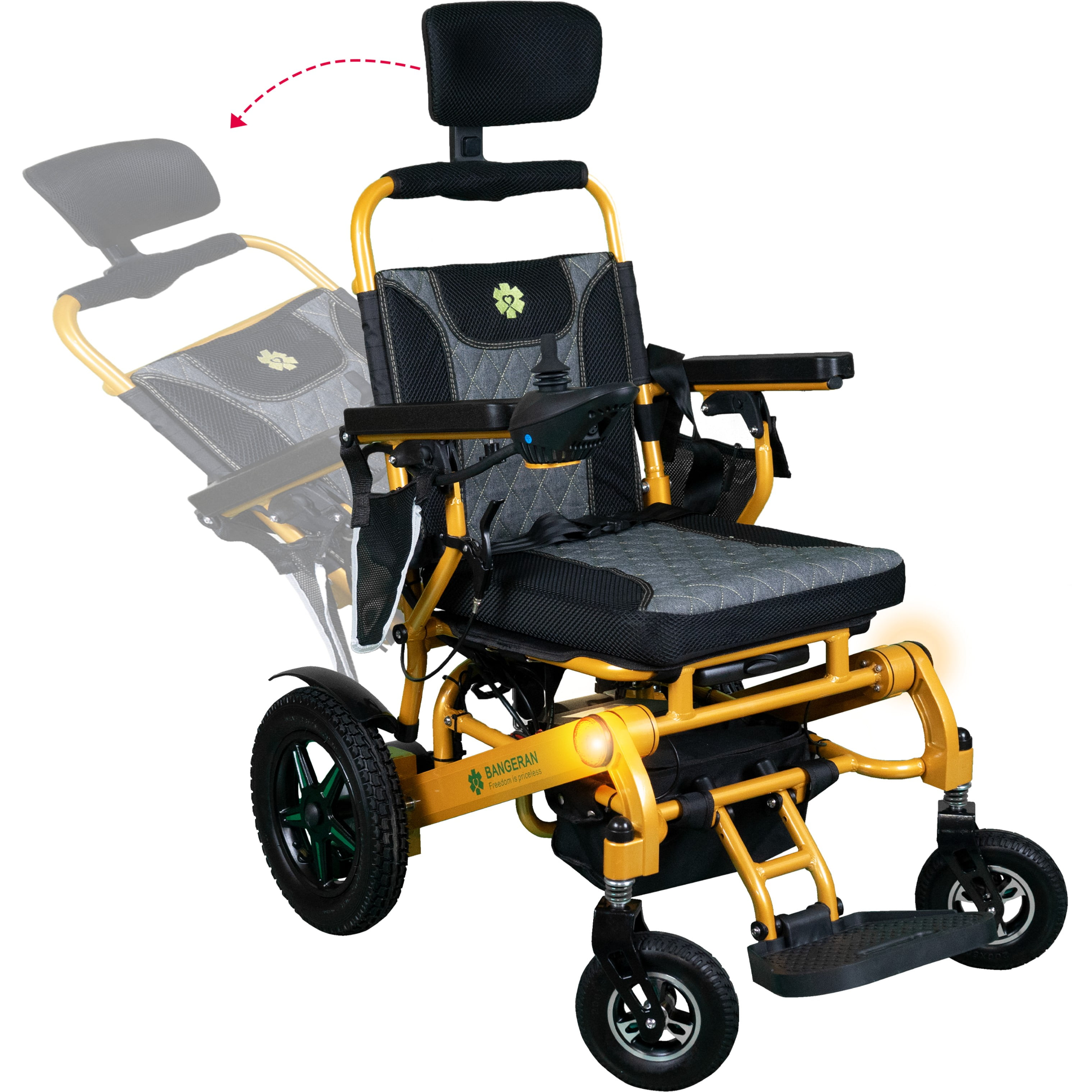 Thunderbolt Portable Mobility Transport Chair, Remote-Controlled ...