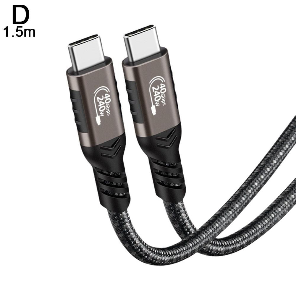 Thunderbolt USB4 Data Line Type C Cable 8K Projection PD 240w Fast Charginxpt N6R2 - Walmart.com
