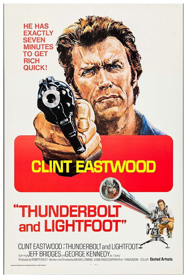 Thunderbolt and Lightfoot - Clint Eastwood - Movie Poster - US Version ...