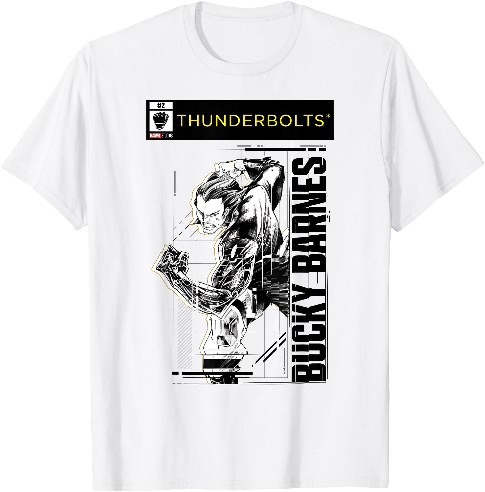Thunderbolts - BuckKy Barnes Comic Cover T-Shirt Winter Soldier US ...