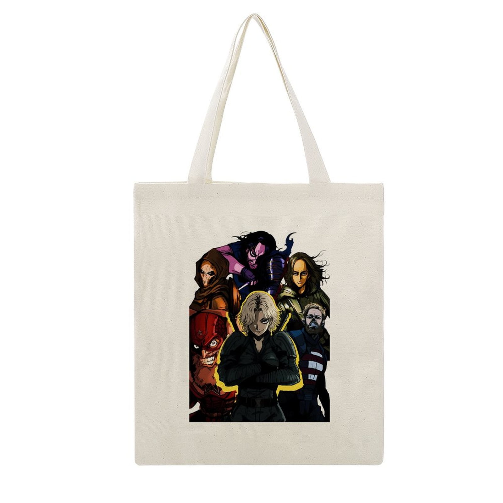 Thunderbolts Canvas Tote Bag Reusable Can Be Carried On One Shoulder Or ...
