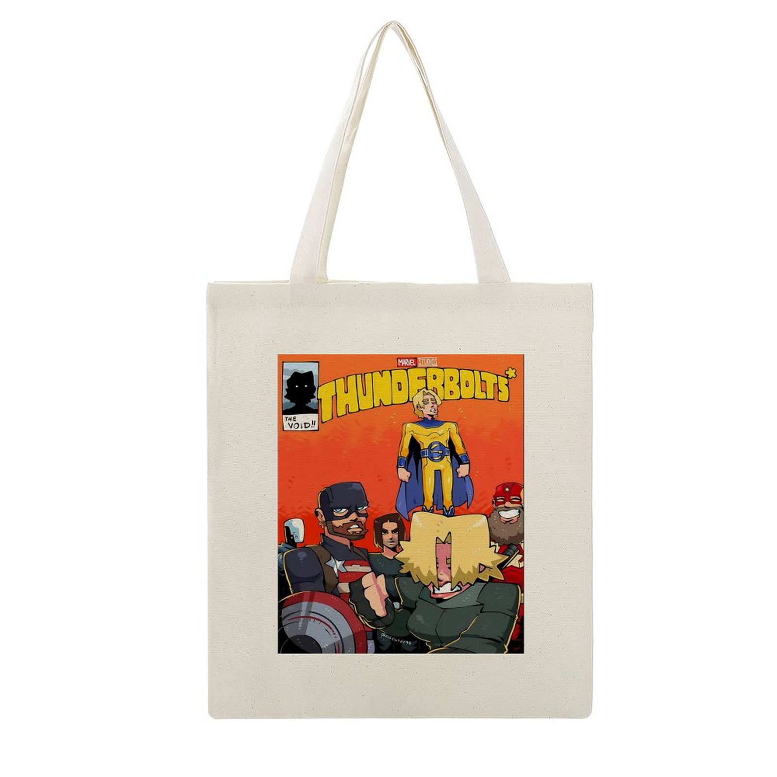 Thunderbolts Canvas Tote Bag Reusable Can Be Carried On One Shoulder Or ...