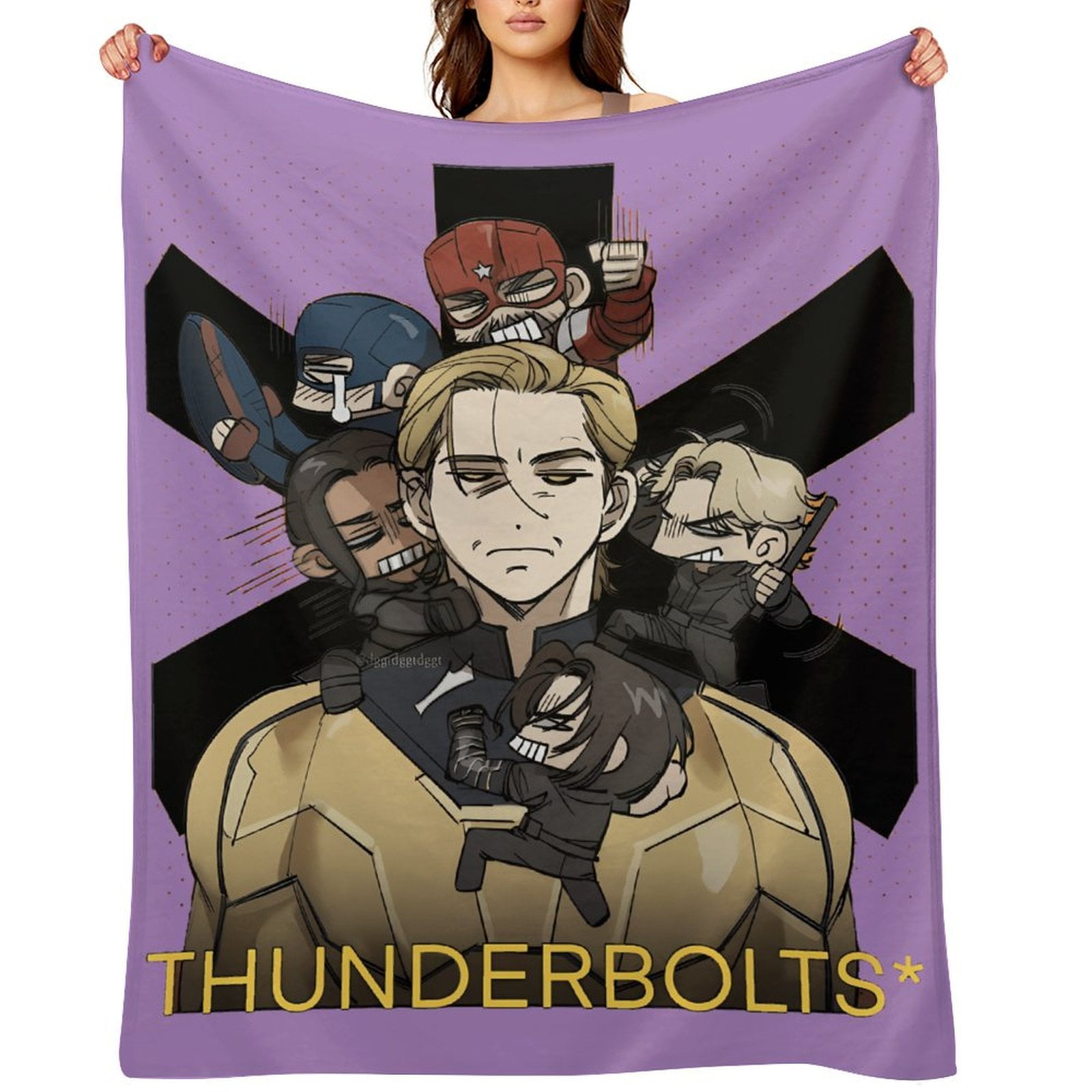 Thunderbolts Flannel Blanket For Napping Cover For Sofa Bed For Living ...