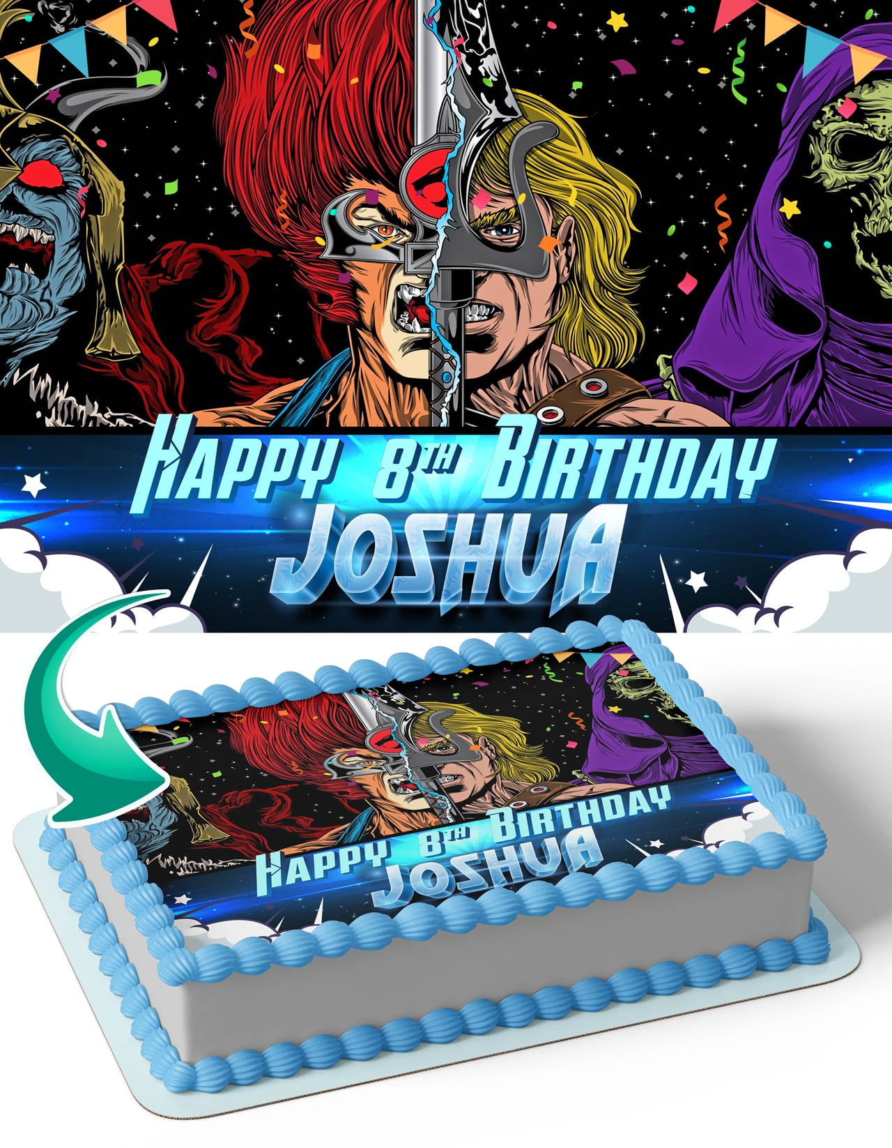 Thundercats TC Edible Image Cake Topper Personalized Birthday Sheet ...