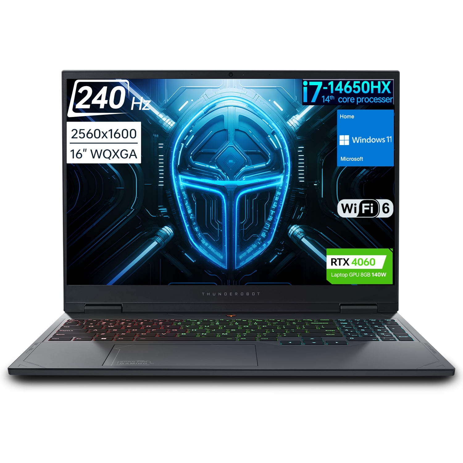 Thunderobot R16 Gaming Laptop, 16" QHD 240Hz, Intel Core i7-14650HX ...