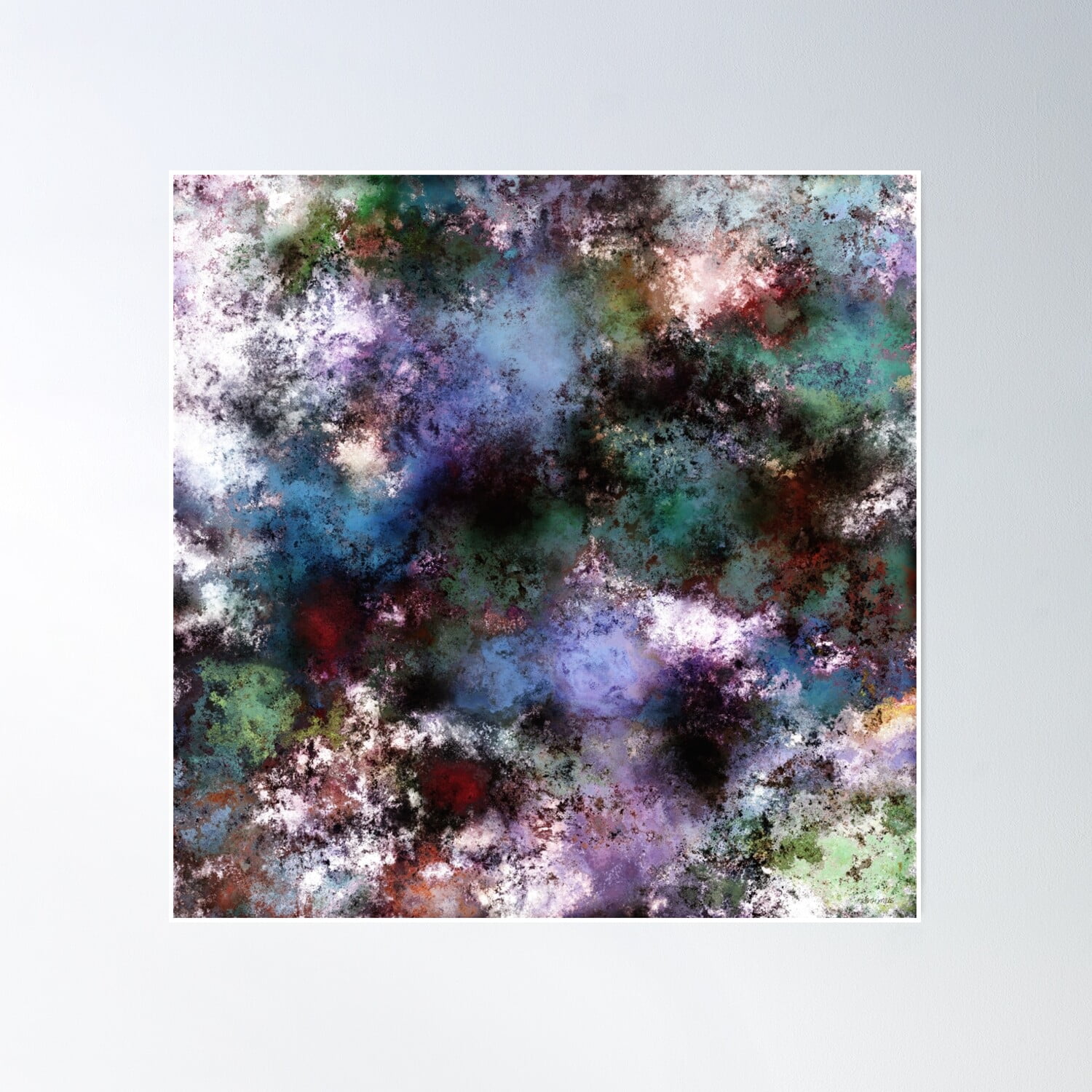 Thunderstorm Poster Wall Art, Modern Wall Decor, 30x30 UNFRAMED ...