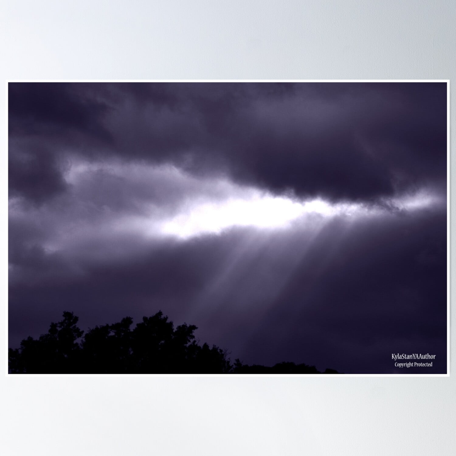 Thunderstorm Poster Wall Art, Modern Wall Decor, 8x12 UNFRAMED ...