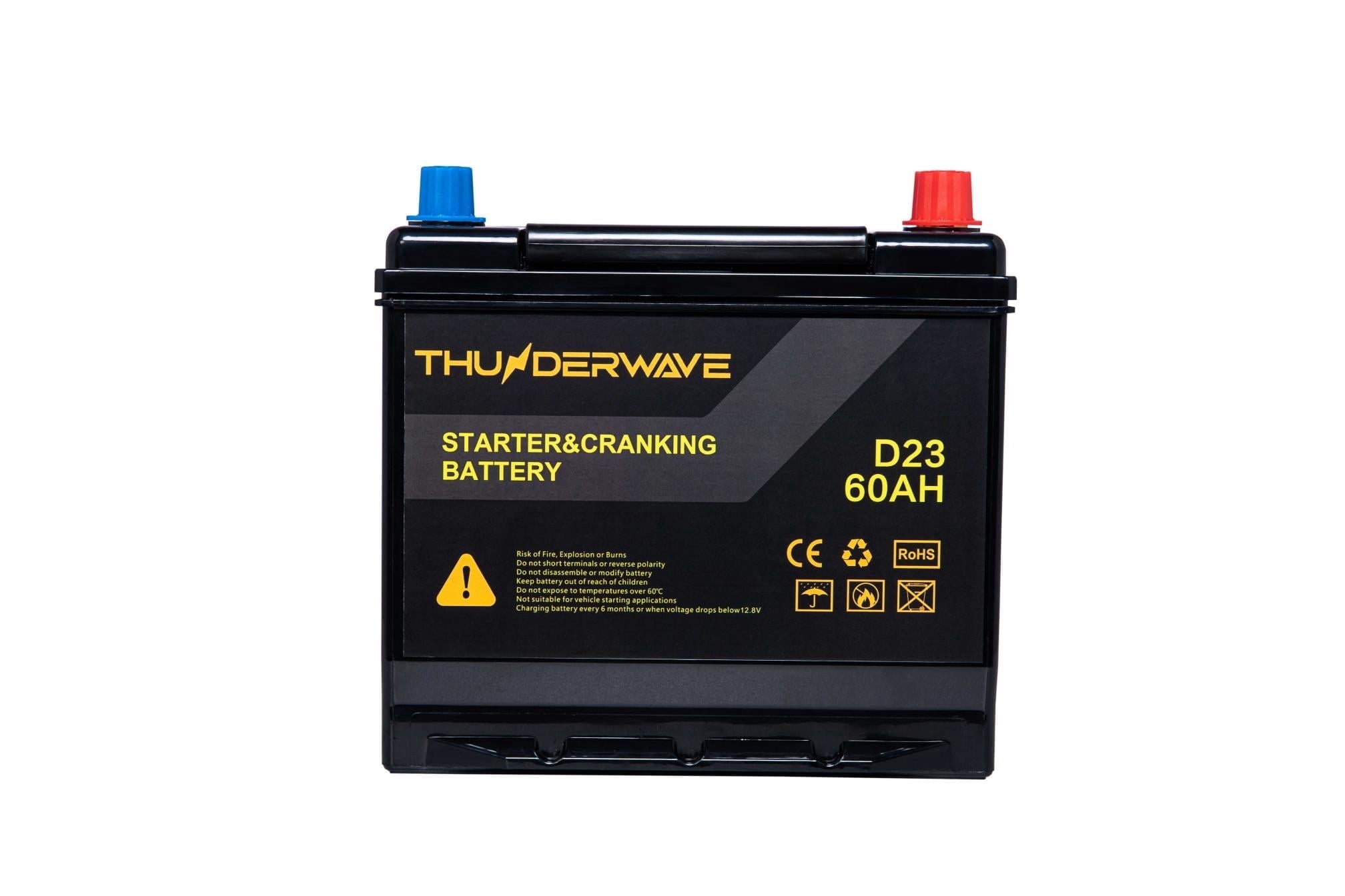 Thunderwave D23 60AH Lithium Battery 12.8 V Vehicle Battery Group 25 ...