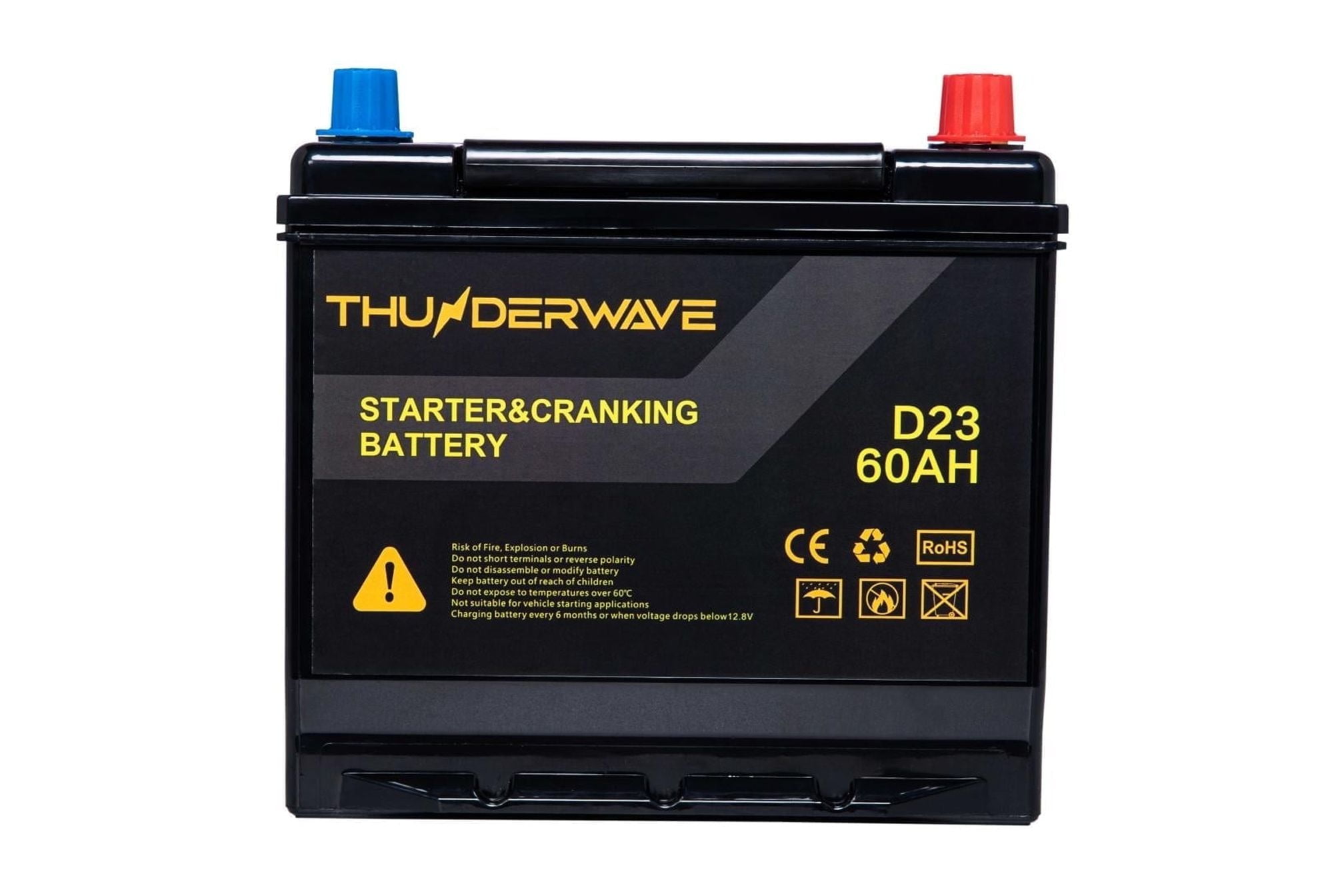 Thunderwave D23 60AH Lithium Battery 12.8 V Vehicle Battery Group 25 ...