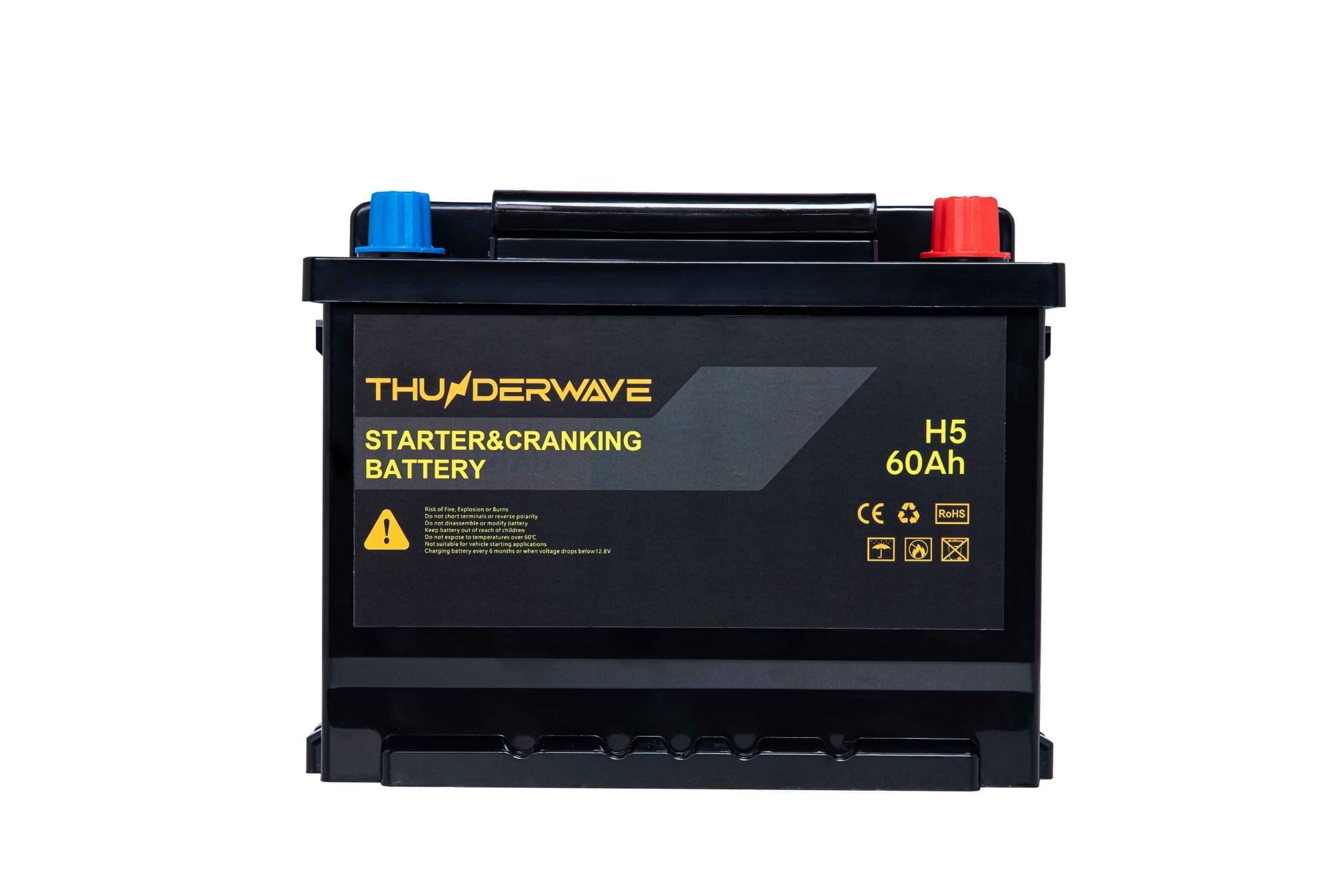 Thunderwave H5 60AH Lithium Battery 12.8V Vehicle Battery Group 47, 660 ...