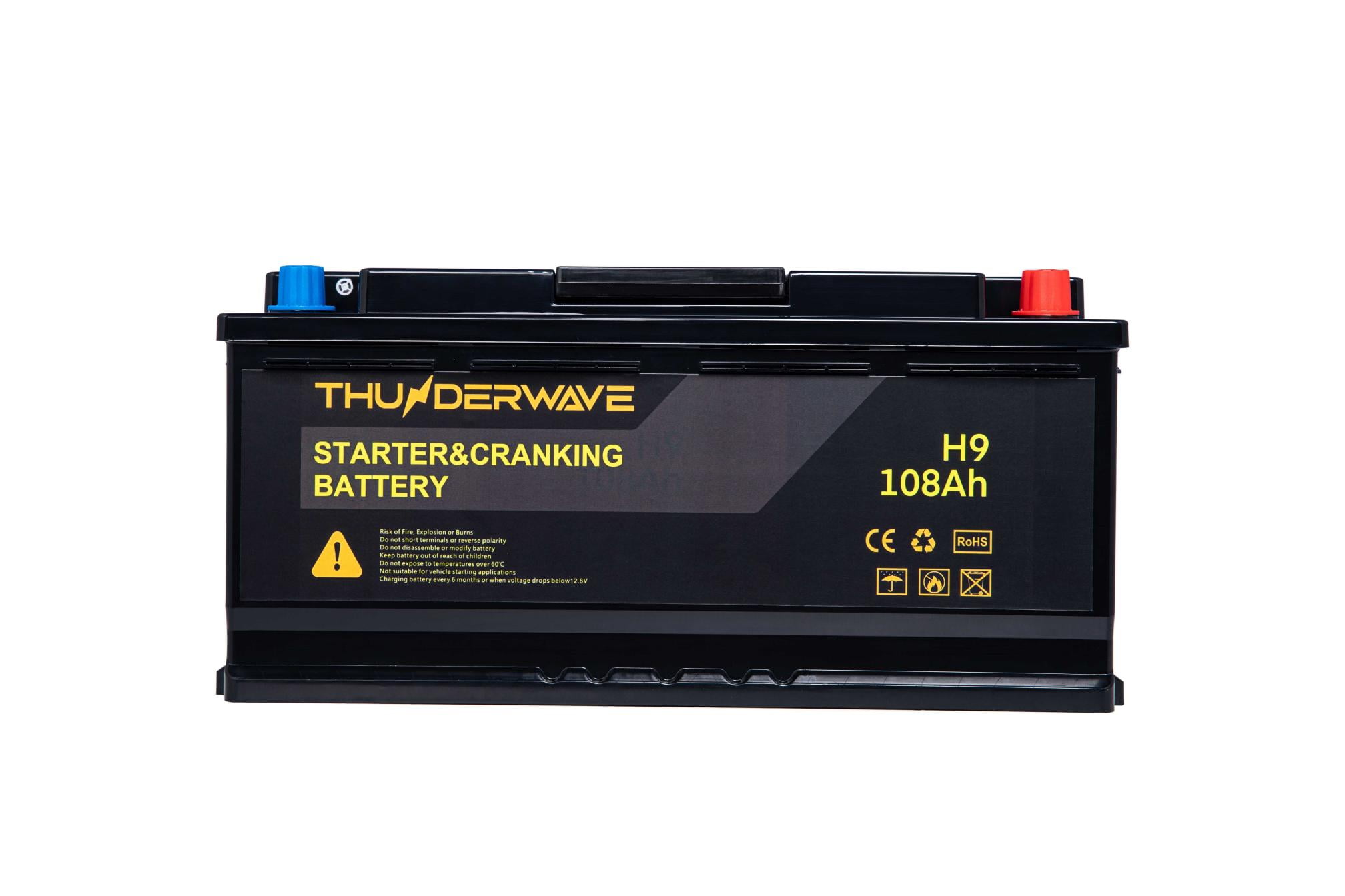 Thunderwave H9 108AH Lithium Battery 12.8 V Vehicle Battery Group 95R ...