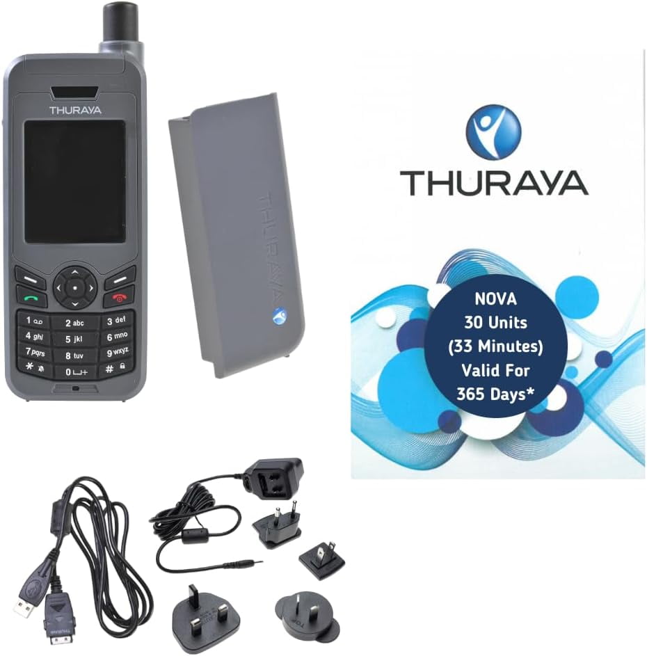 Thuraya XT-LITE Satellite Phone Telephone & NOVA Prepaid SIM Card with ...
