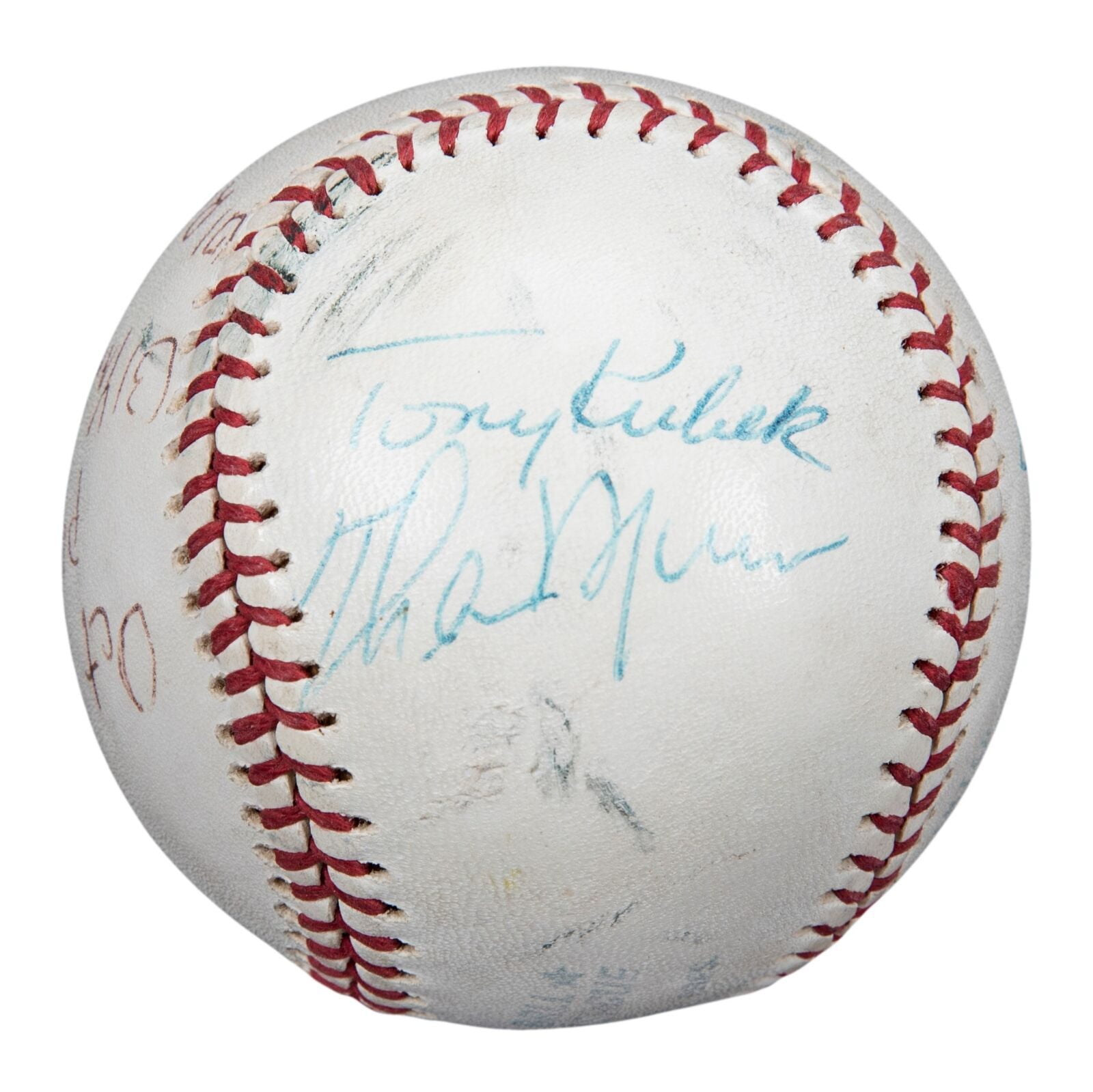 Thurman Munson Signed October 10, 1976 ALCS Playoffs Game Used Baseball ...
