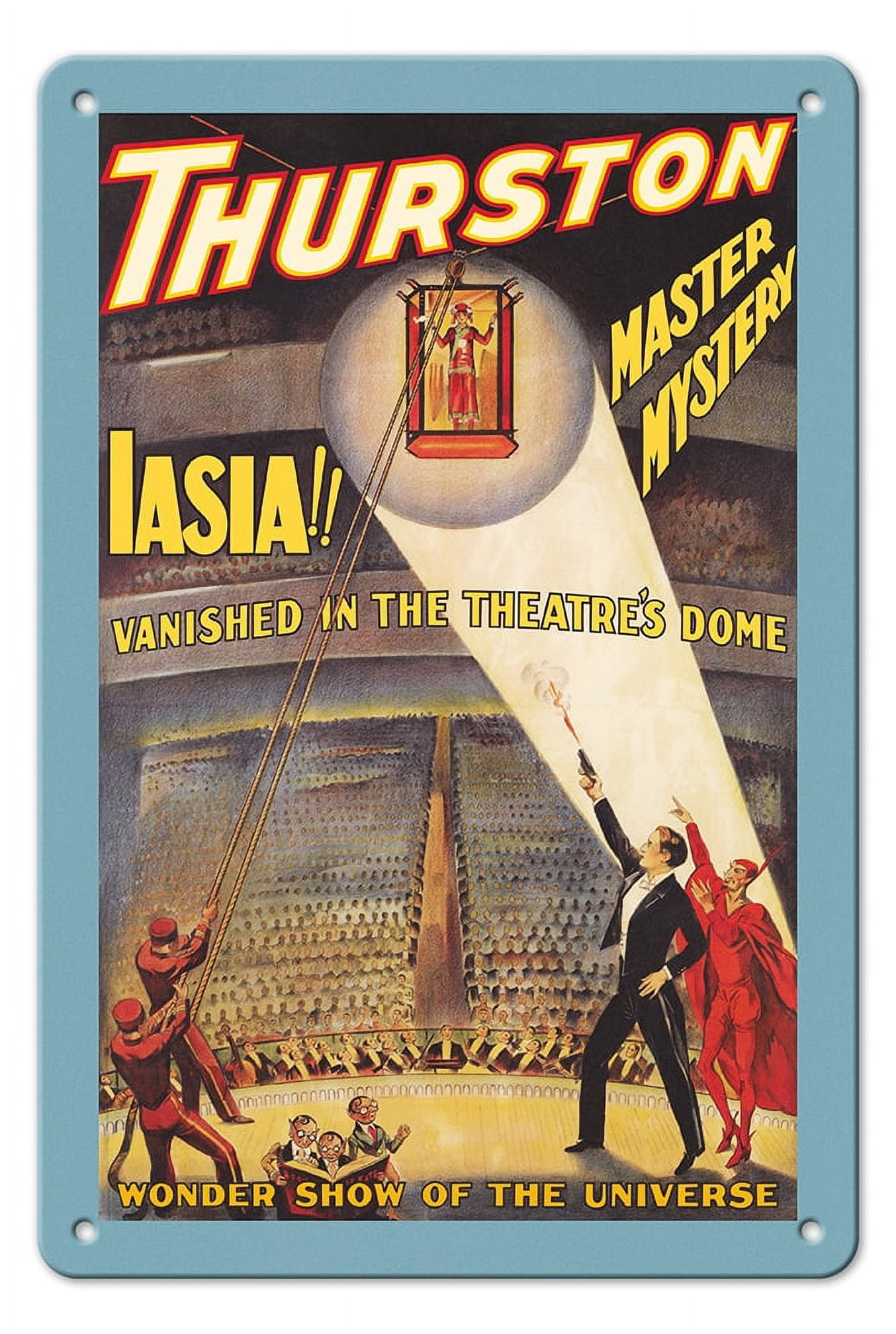 Thurston - Iasia Master Mystery - Vintage Magic Poster c.1929 - 8 x 12 ...